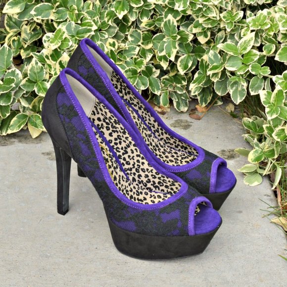 Jessica Simpson | Shoes | Jessica Simpson Lace Overlay Peep Toe ...